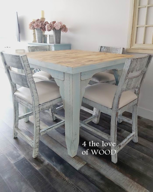 4 the love of wood: DARK TO LIGHT TABLE MAKEOVER - ideas for making ...