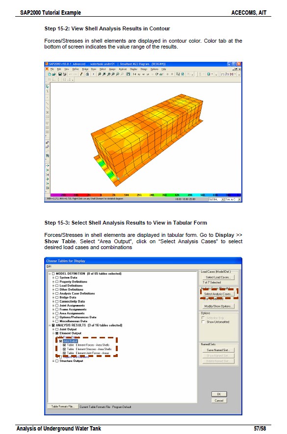 Civil Engineering World: ANALYSIS OF UNDERGROUND WATER TANK USING SAP2000