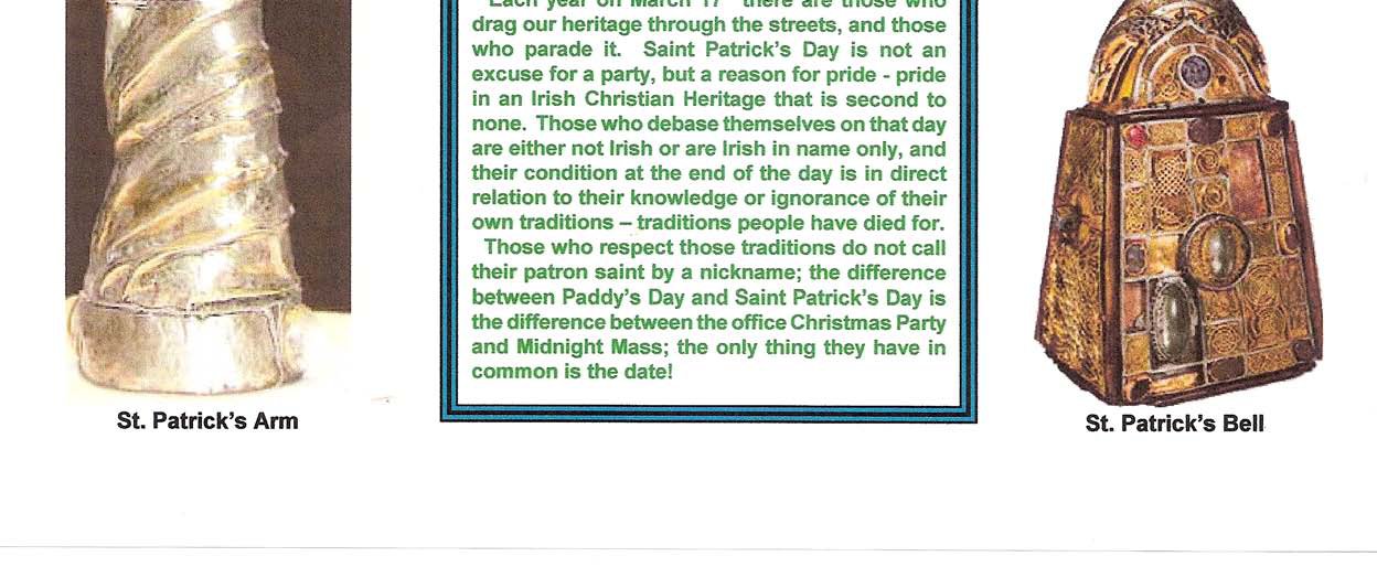 ORTHODOX CHRISTIANITY THEN AND NOW: Saint Patrick's Relics