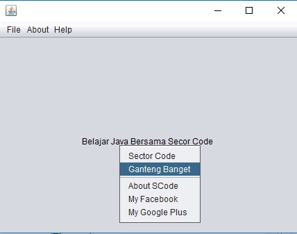 Belajar Java : Penggunaan jMenu, jPopupMenu & jToolBar pada Java | KODE ...