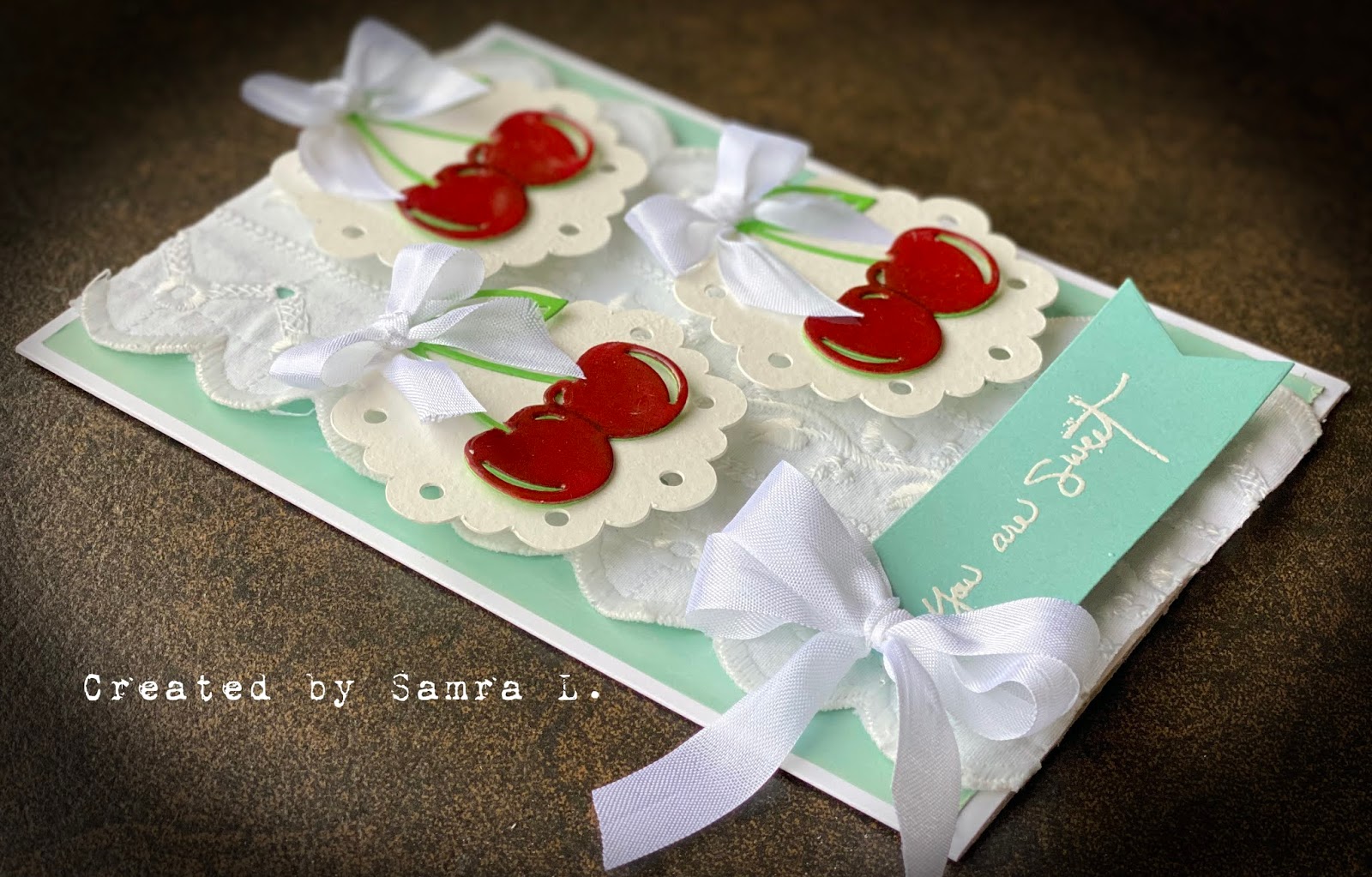 Paper Talk With Samra: So Sweet Cherry Card