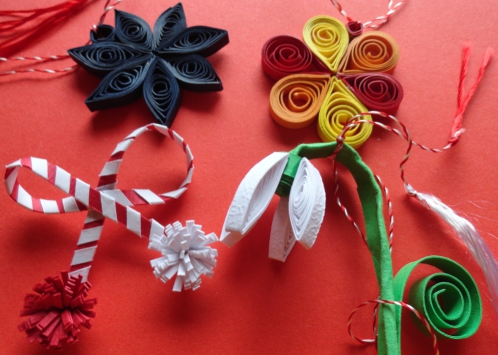 Martisoare lucrate manual: Martisoare lucrate din hartie