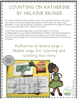 COUNTING ON KATHERINE BOOK UNIT AND CRAFT ~ Book Units by Lynn