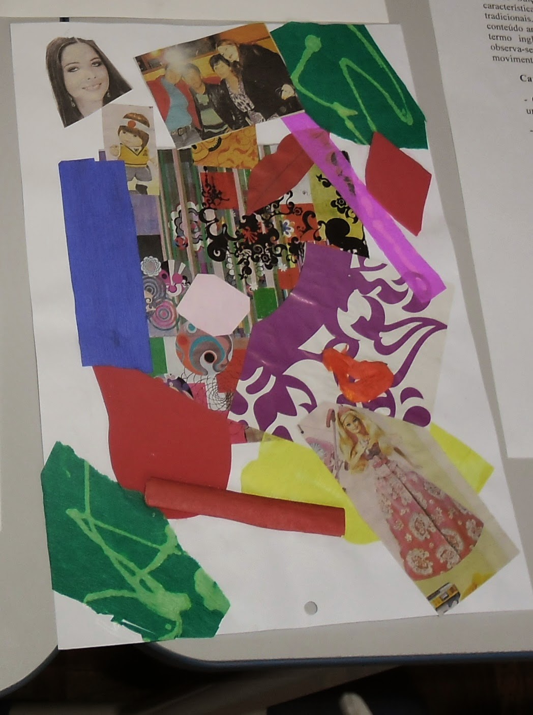 Atividades arte: Colagens com textura