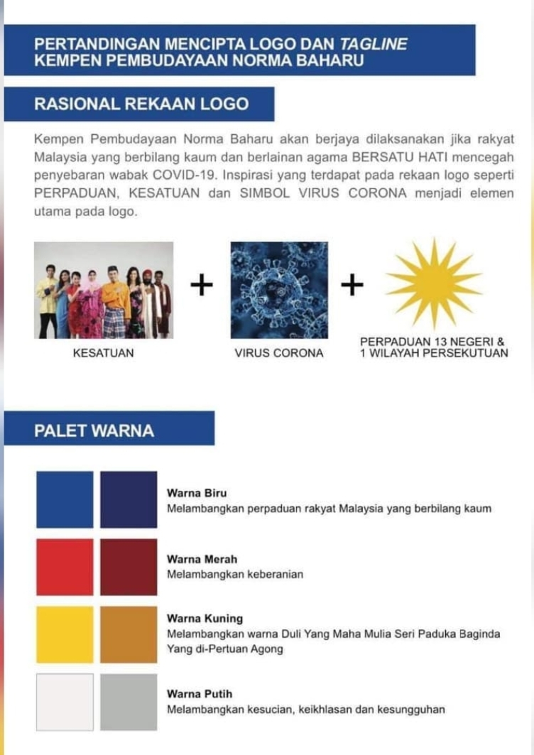 Bersama Hentikan Wabak COVID-19 - Tagline Pembudayaan Norma Baharu