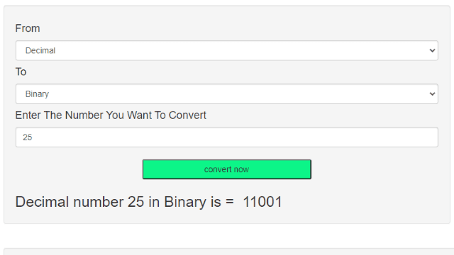 How To Make Number System Converter Using JavaScript