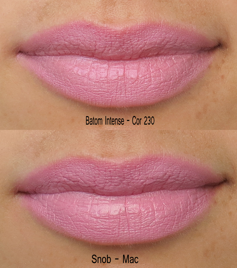 Blog Bem Básica: Batom Snob/Mac x Intense Cor 230 de O Boticário