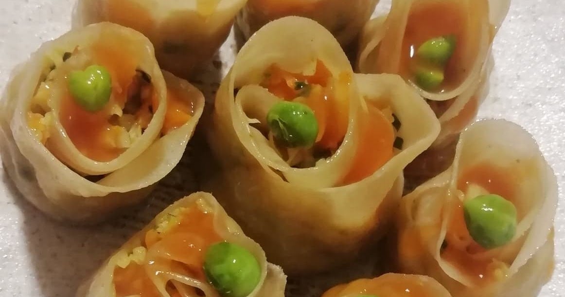 SenzaPanna: Rose Gyoza vegetariani. La ricetta del lunedì.
