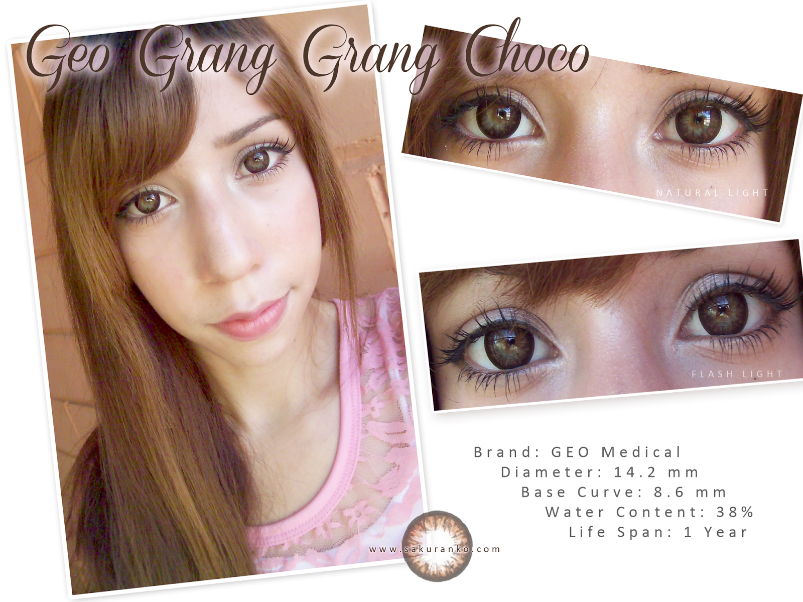 Sakuranko: GEO Grang Grang Choco Lens "Review"