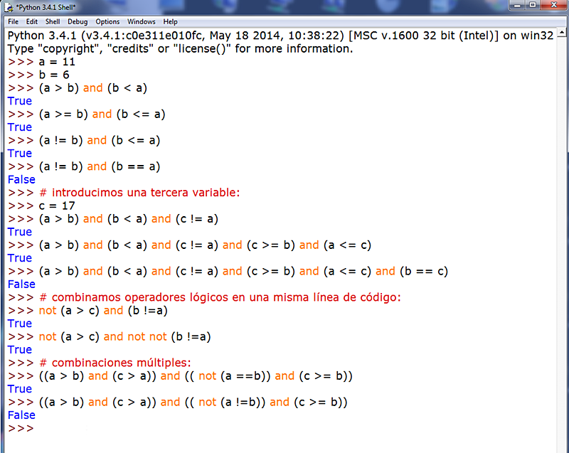 APRENDER A PROGRAMAR CON PYTHON: T1. LOS TIPOS NONE Y BOOLEANO. POCO ...