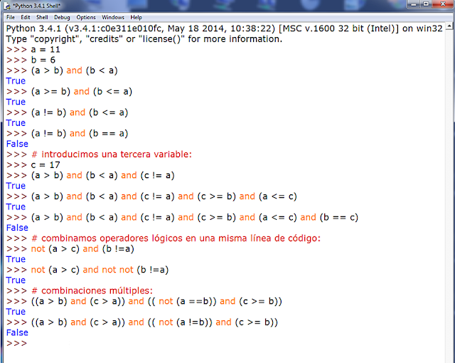 APRENDER A PROGRAMAR CON PYTHON: T1. LOS TIPOS NONE Y BOOLEANO. POCO ...