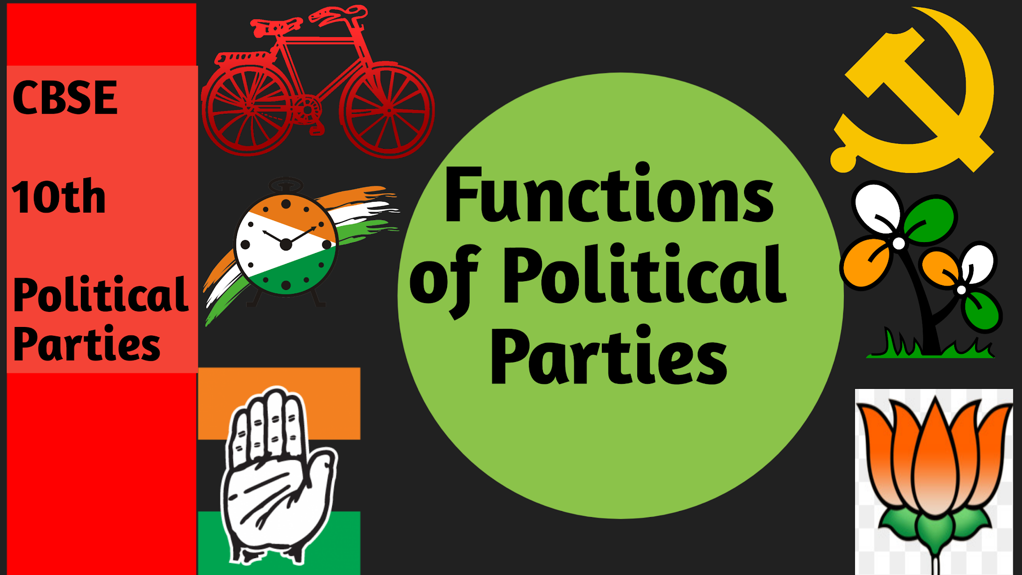 Functions of Political Party || राजनीतिक पार्टी के कार्य