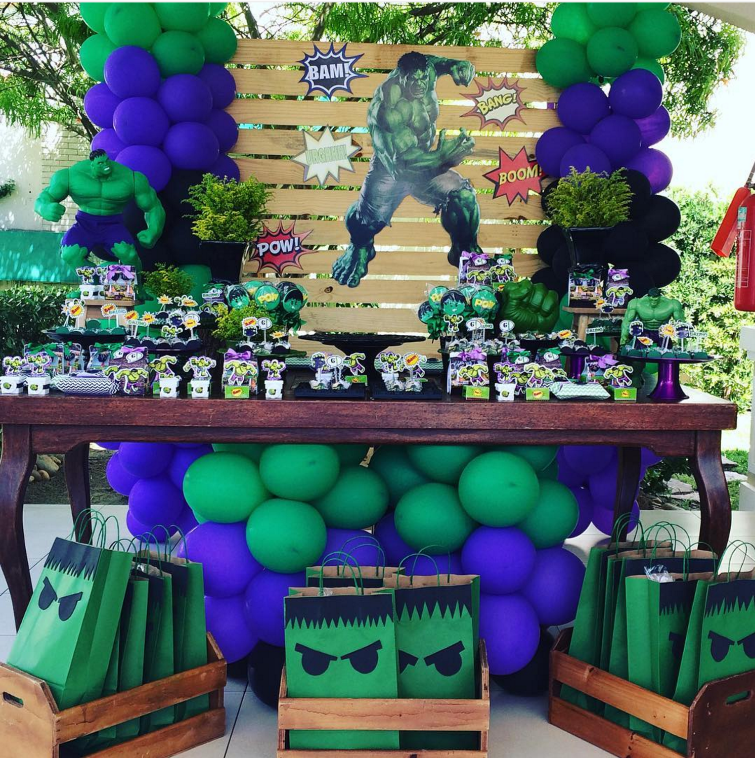 101 fiestas: Fiesta temática de el increible Hulk