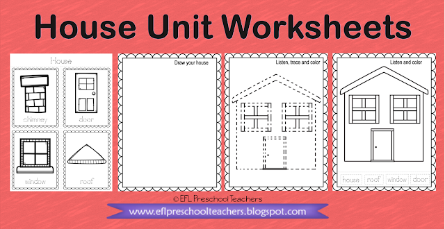 ESL/EFL Preschool Teachers: House Unit -Parts of the house for ...
