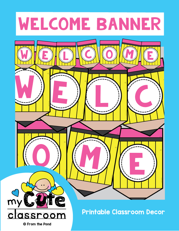 Pencil Welcome Banner | From the Pond