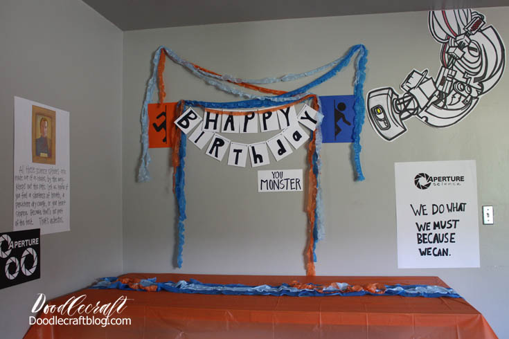 Portal Video Game Birthday Party!