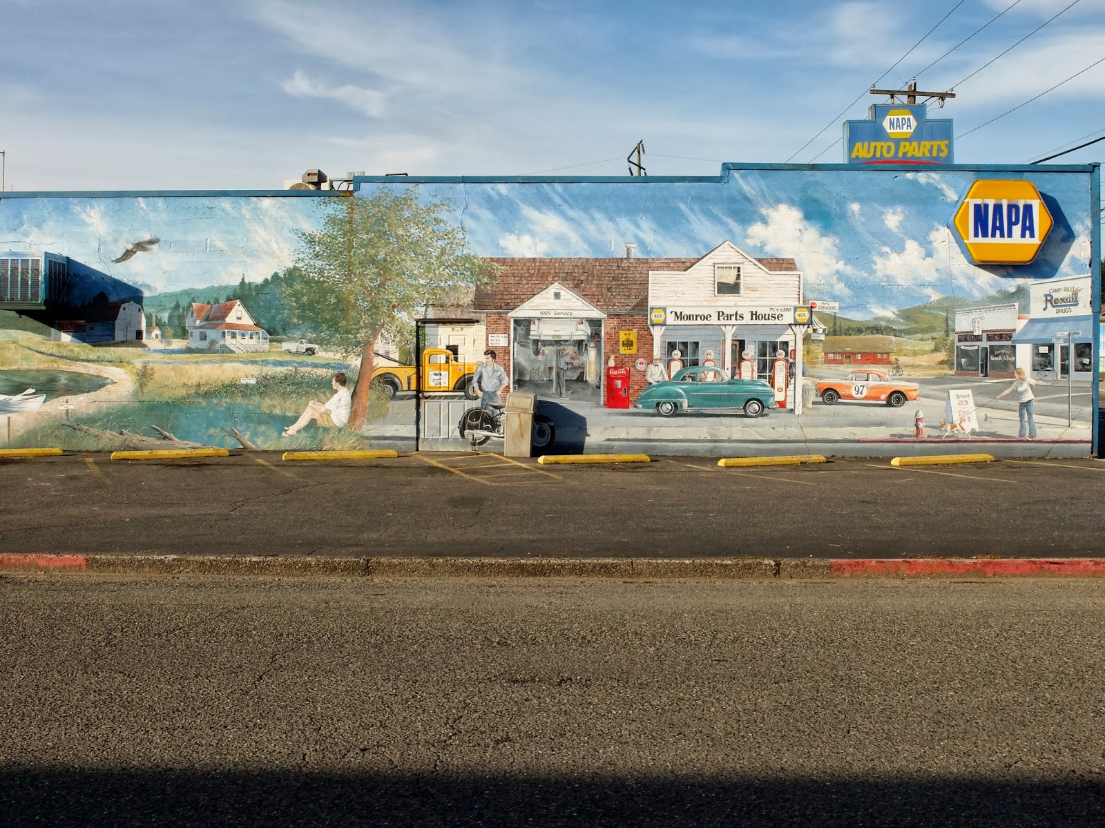 TravelMarx: Monroe Napa Auto Parts Mural