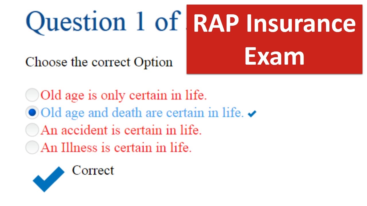 RAP Exam Registration, CSC RAP Exam, Insurance Service,