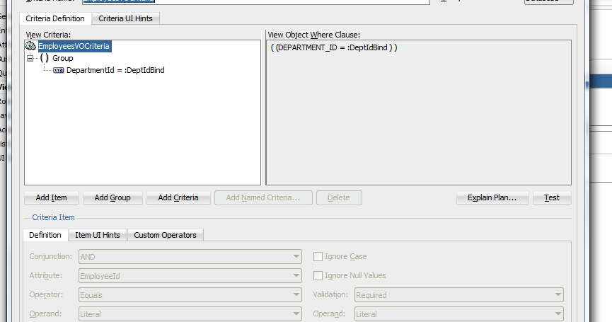 Oracle Middleware Fusion How To Programmatically Set Bind Variable In An Lov In Adf