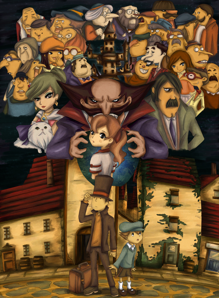 GAMING ROCKS ON: Game Art #18: Professor Layton Showcase