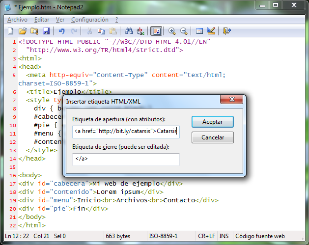 Notepad2 en español | V.E.O. Software