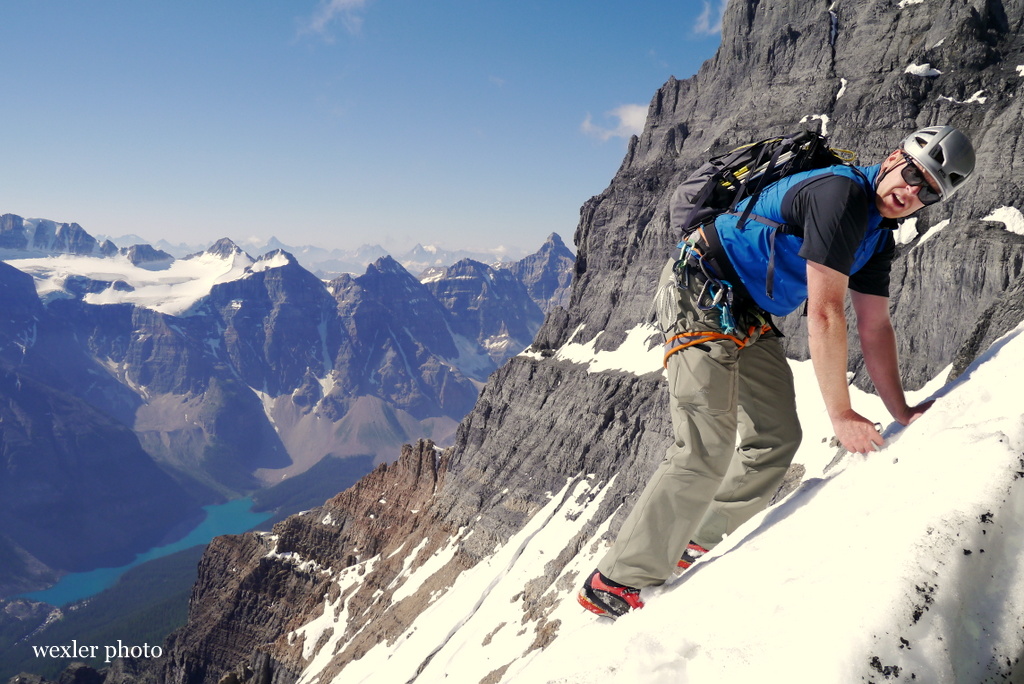 Climbing the East Ridge of Mt. Temple and Grassi Ridge on Wiwaxy ...