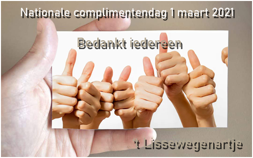 HET IS VANDAAG DE NATIONALE COMPLIMENTENDAG
