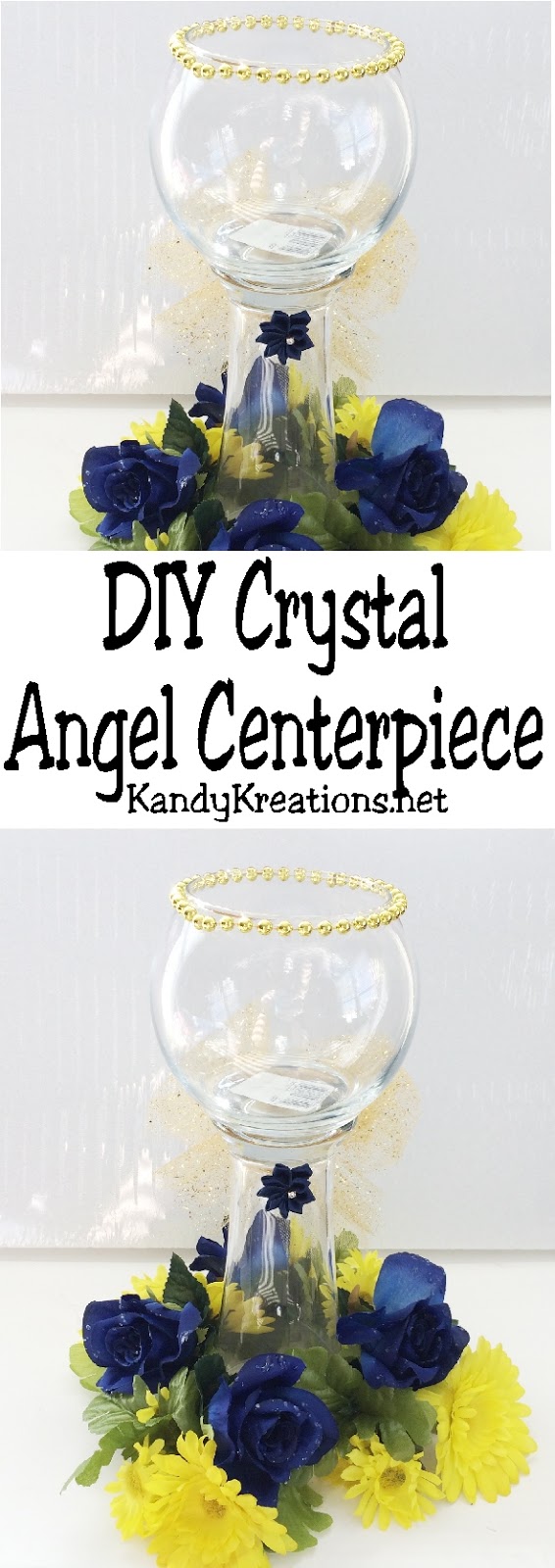 DIY Party Mom: DIY Crystal Angel Centerpiece