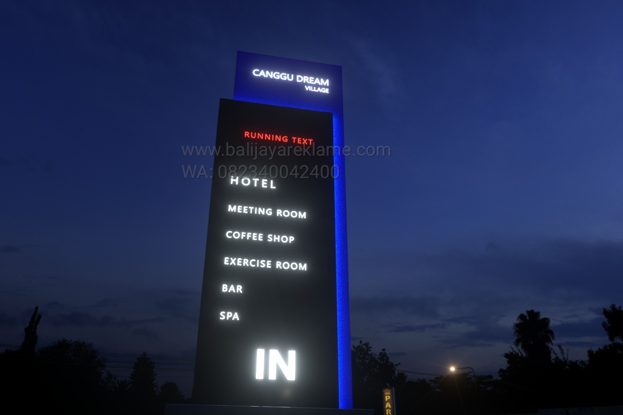 Totem pylon/ACP/neon box di bali - BALIJAYAREKLAME
