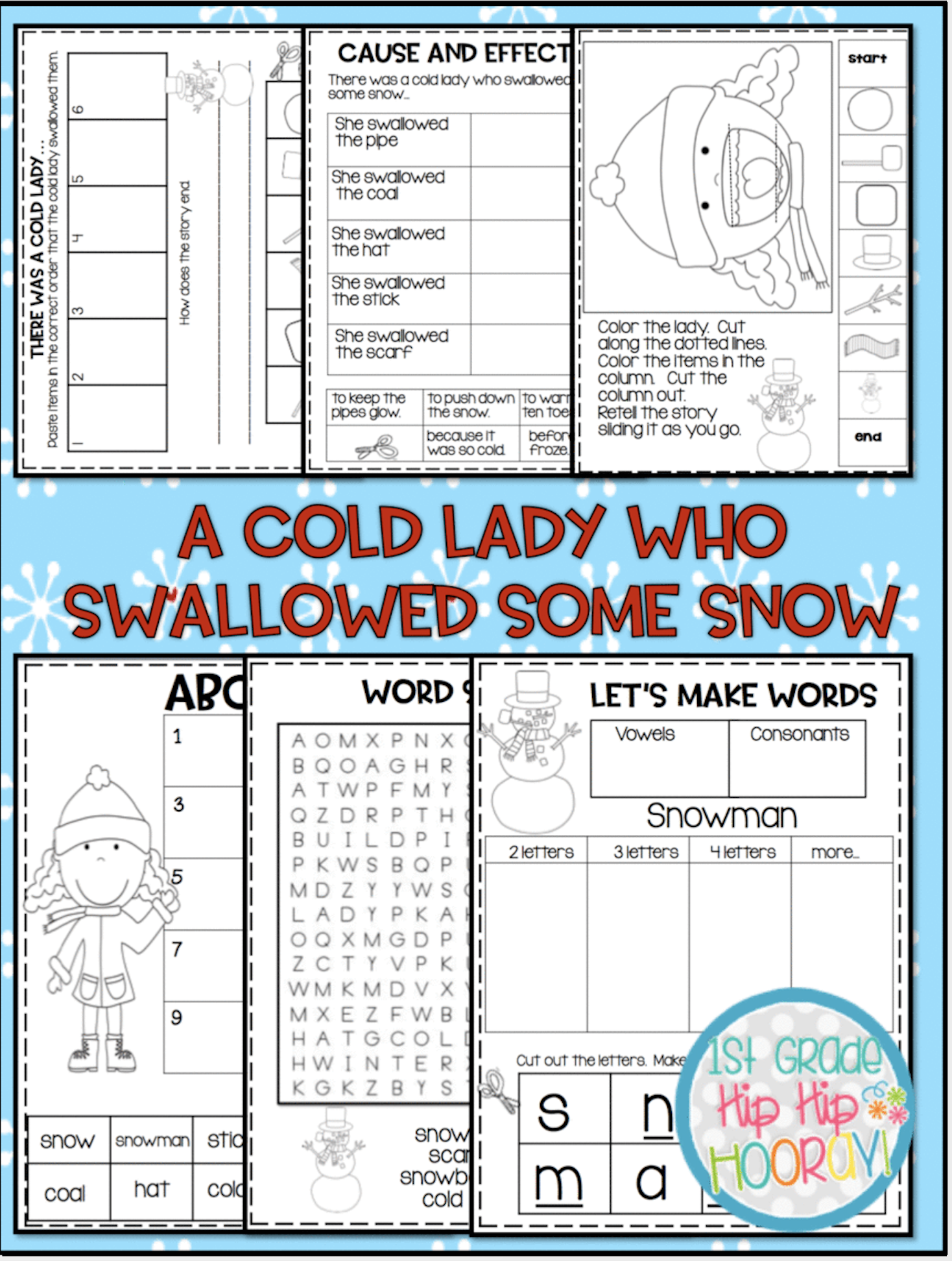 1st Grade Hip Hip Hooray!: Cold Lady Who Swallowed Snow