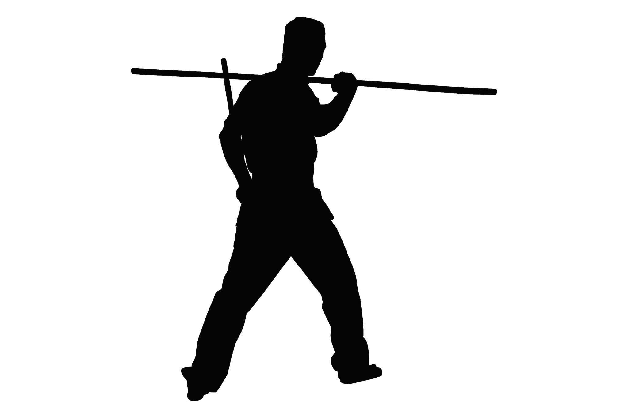 Panchabootha International Martial Arts Academy: Silambam Clipart , vector