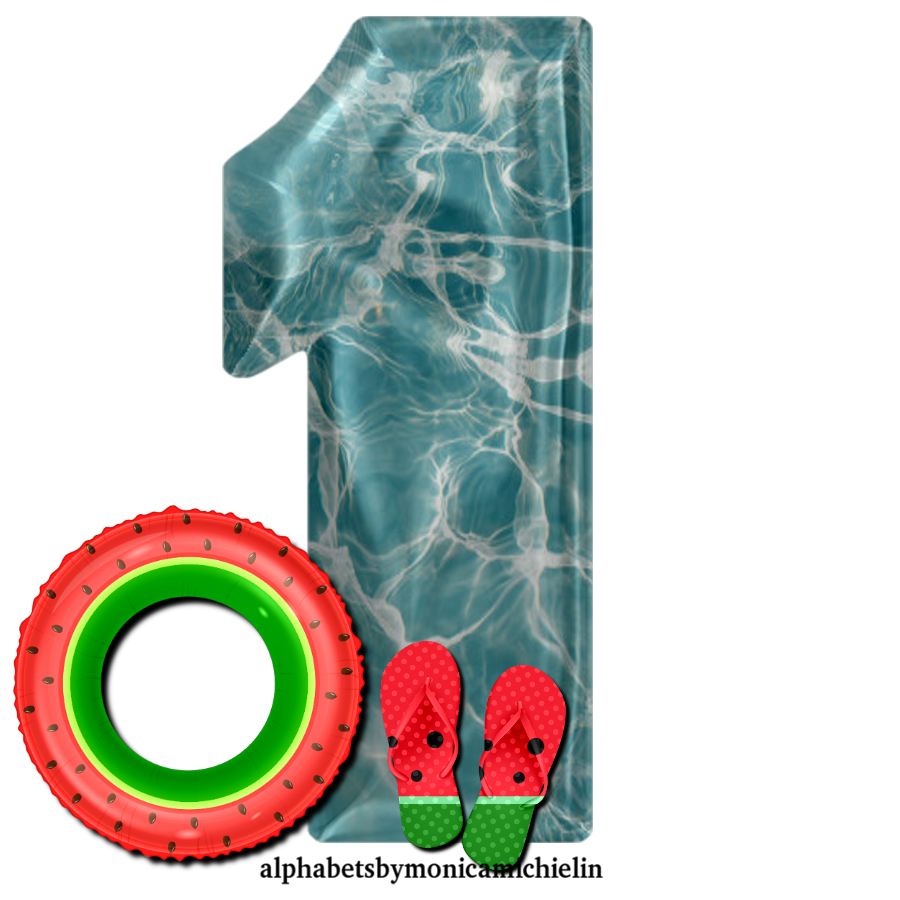 M. Michielin Alphabets: BLUE WATER POOL ALPHABET LETTERS LUMPY ...