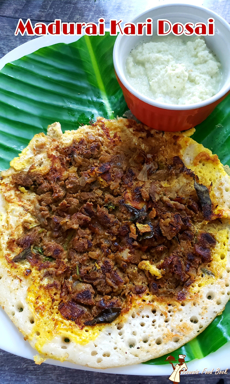 Mutton Kari Dosa Recipe | Mutton Kheema Dosa - Kowsisfoodbook | Easy ...