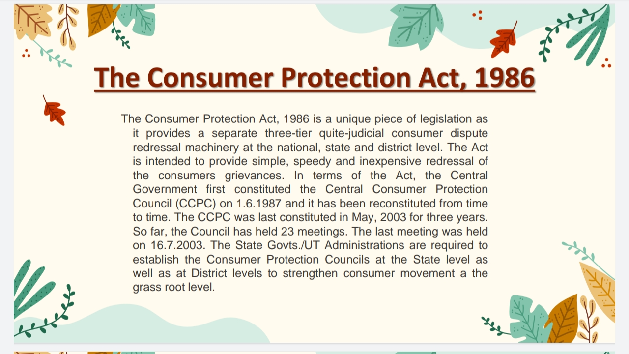 CONSUMER AWARENESS PPT ~ NTY PROJECTS