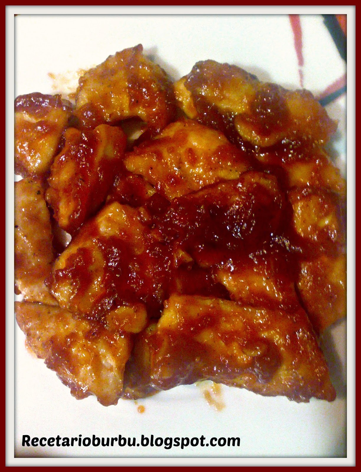 Recetario Burbu: Pollo agridulce