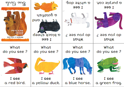 A l'encre violette: BROWN BEAR, BROWN BEAR, WHAT DO YOU SEE