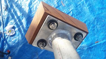 Sailing Whimsy: Repairing the mast compression post base