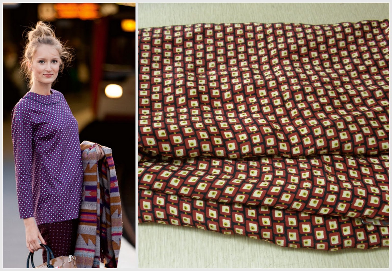 De costuras y otras cosas: BLUSA RECTA DE SEDA ESTAMPADA