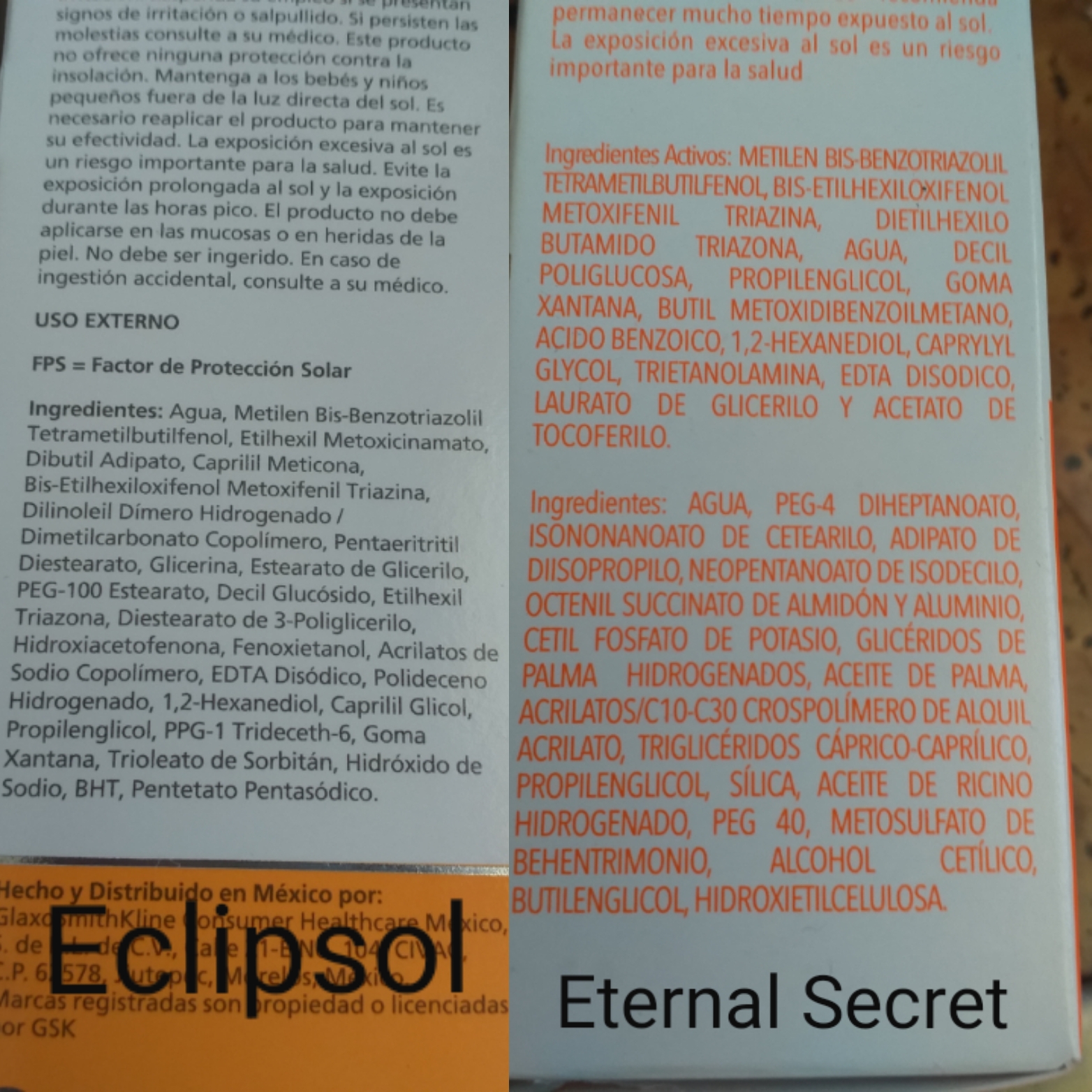 RESEÑA: Protector solar Eternal Secret