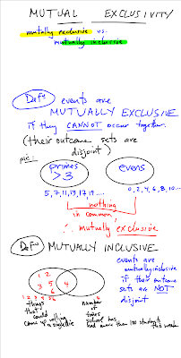 Grade 12 Applied Math (pilot curriculum): Mutually Exclusive/Mutually ...