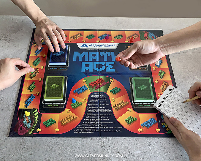 Fun Boardgame and Test Your Math Skills with Math Ace by Ace Advance ...