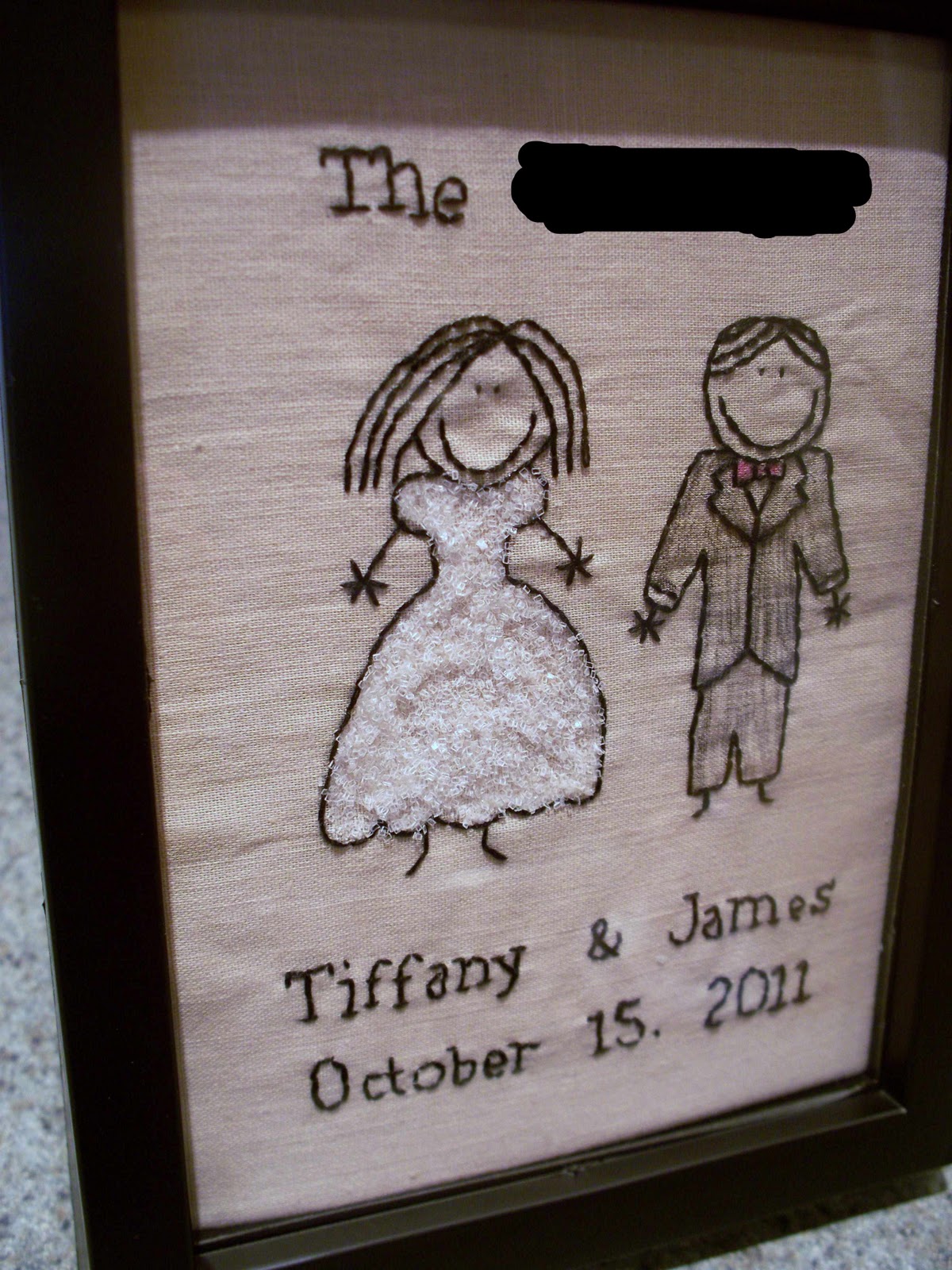 Wedding Stitchery - with free pattern - Adventures of a DIY Mom