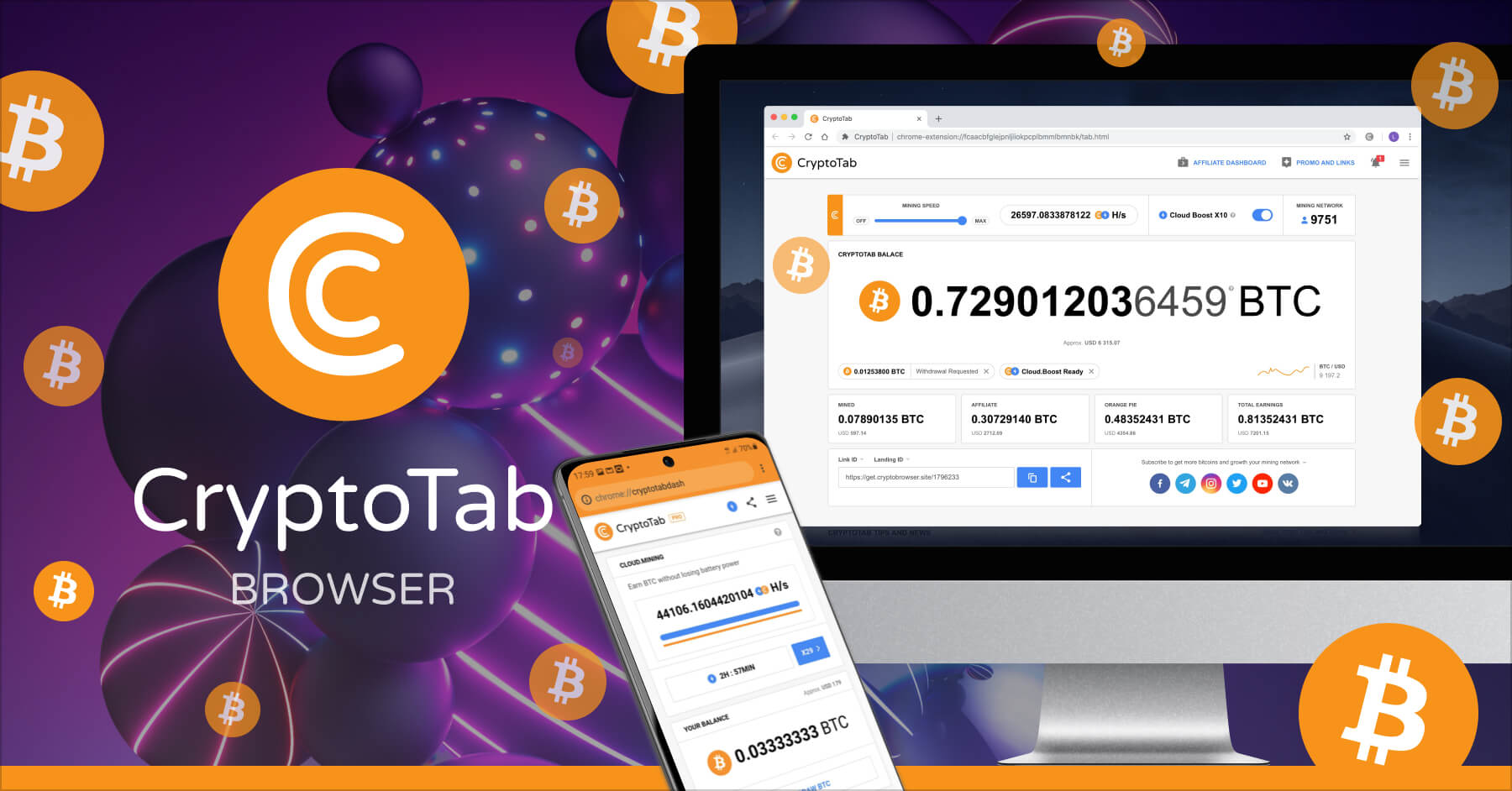 CRYPTOTAB BROWSER - Cara Menambang Bitcoin Dengan Browser Mesin Peramban