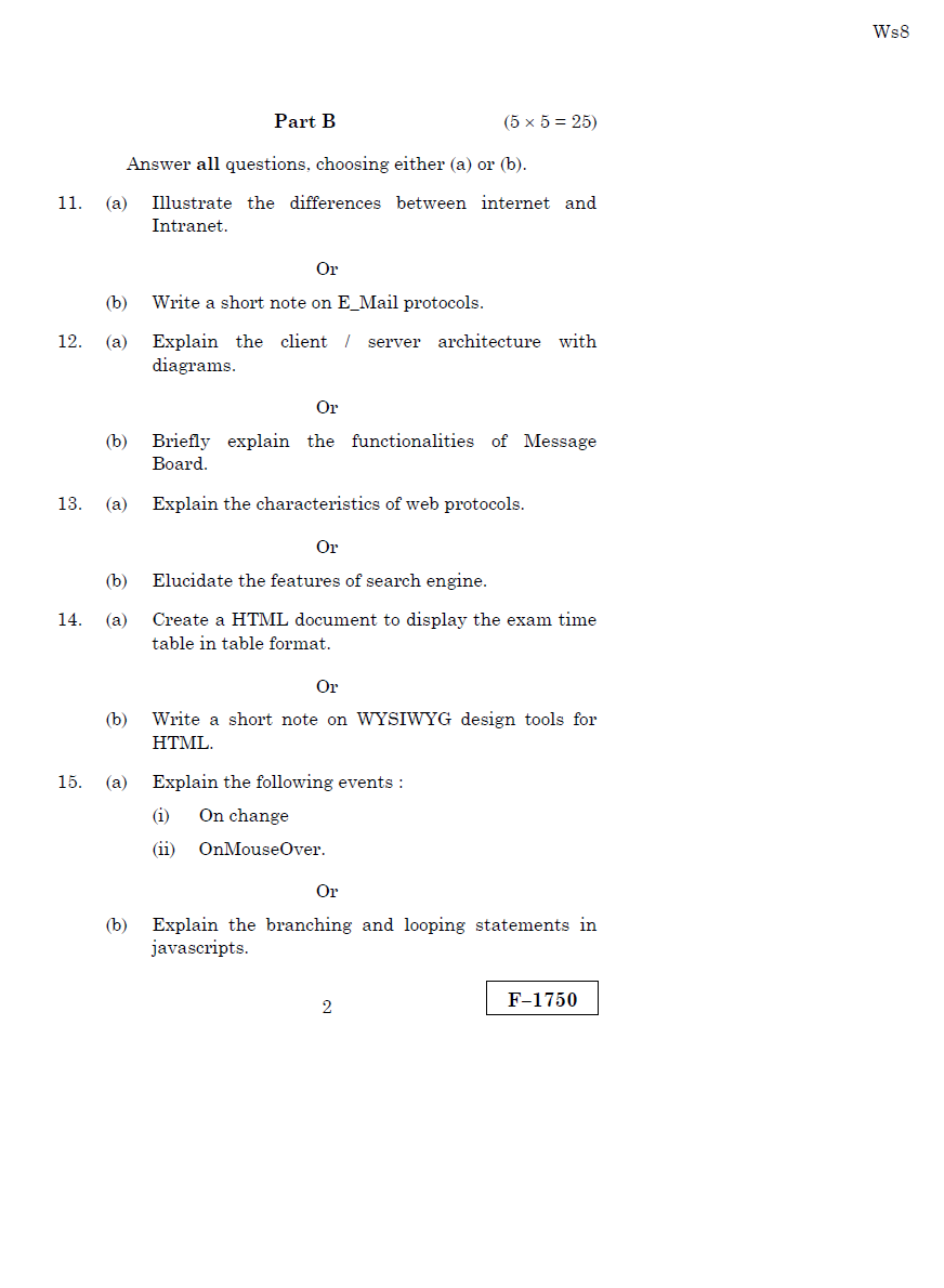 Alagappa University D.C.A.,Computer Application- INTERNET AND WEB ...