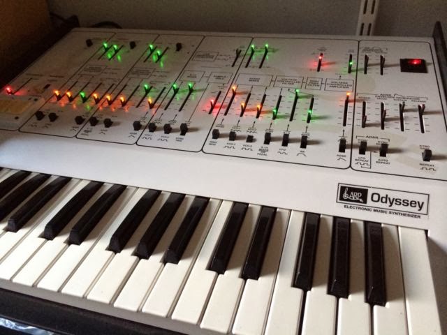 MATRIXSYNTH: Custom White ARP Odyssey MkII Black & Gold with Lumina ...