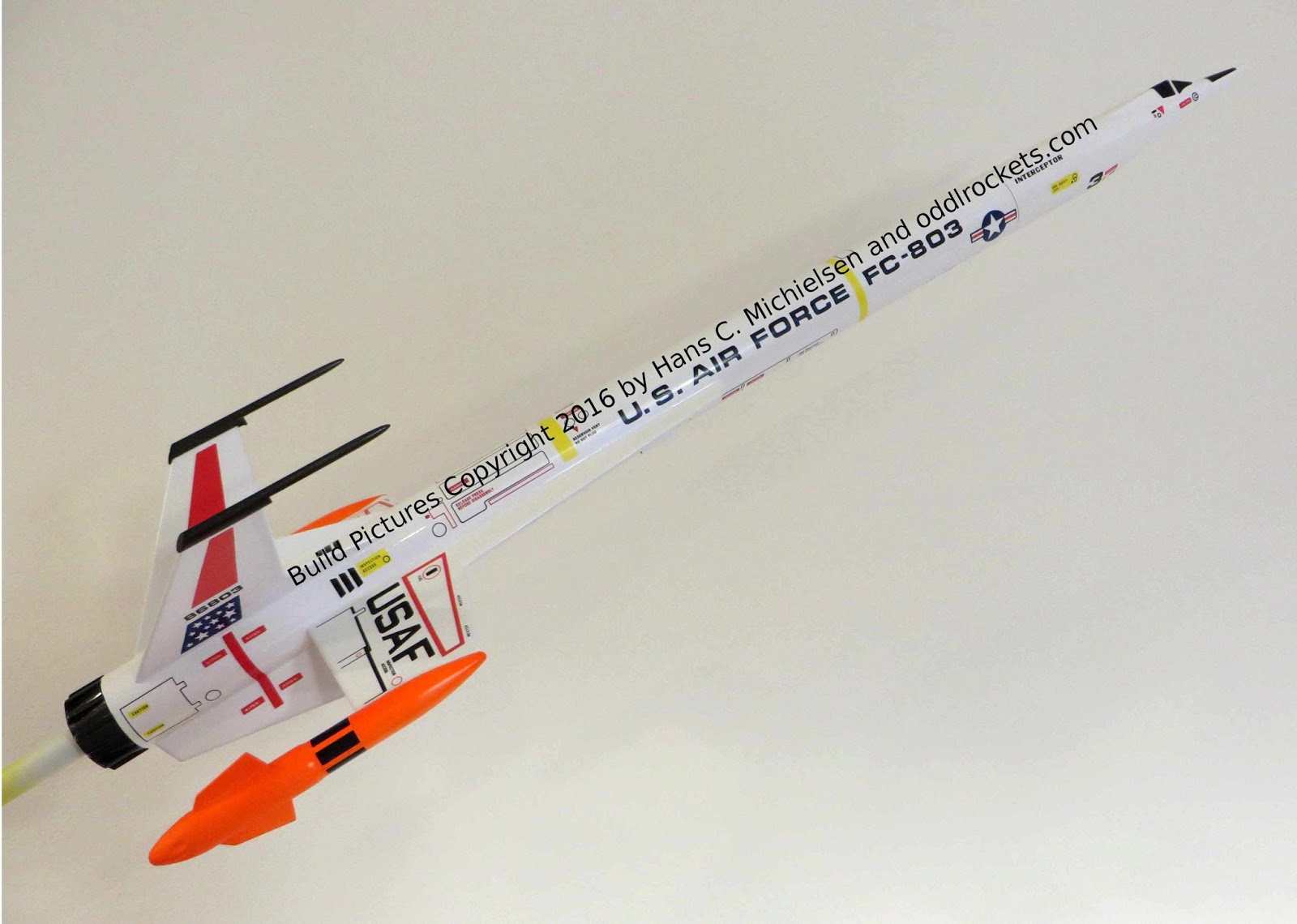 Model Rocket Building: Estes Interceptor Build #1250, Finished