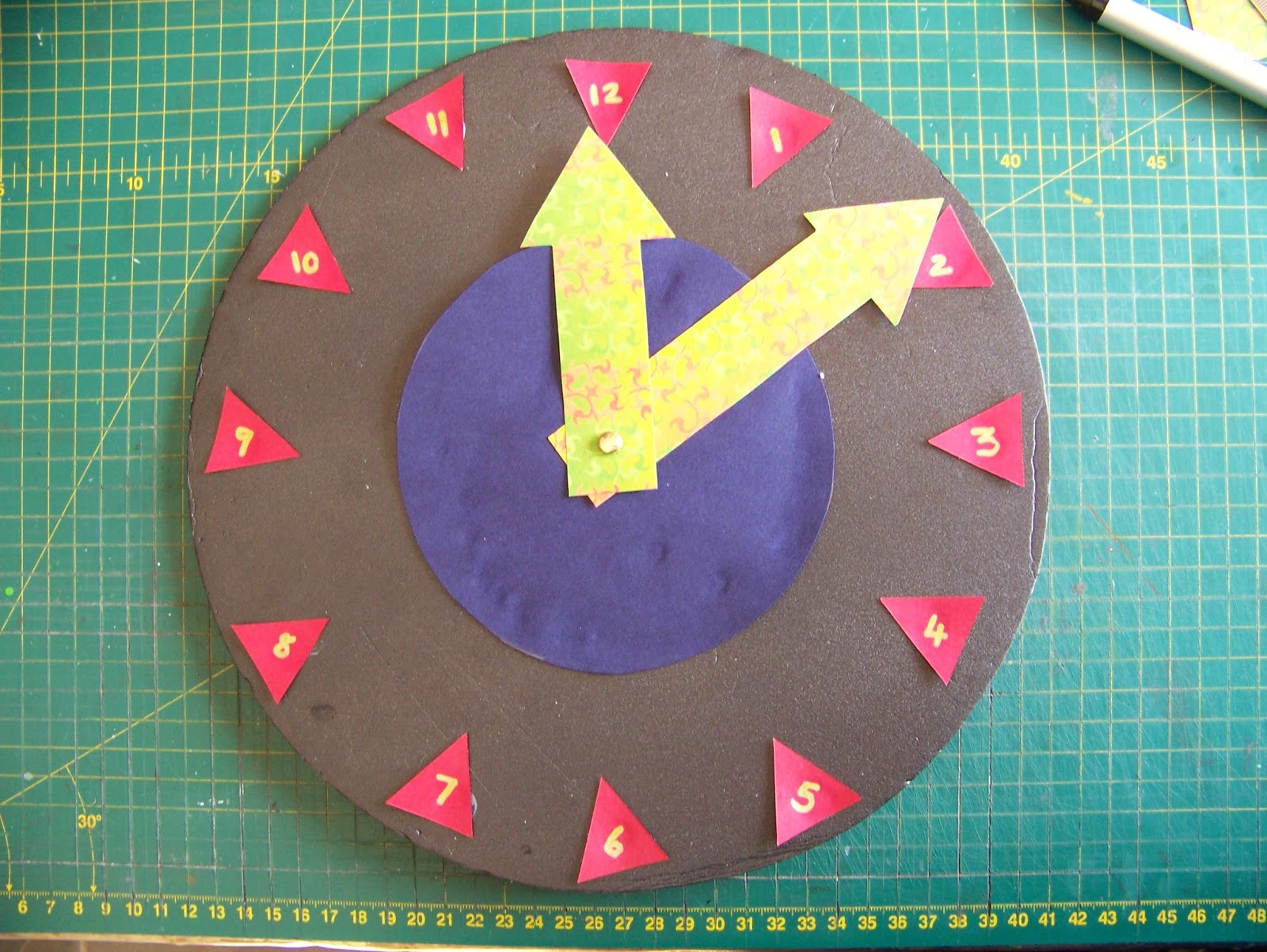 A Pretty Talent Blog: School Holiday Project 5: Making a clock