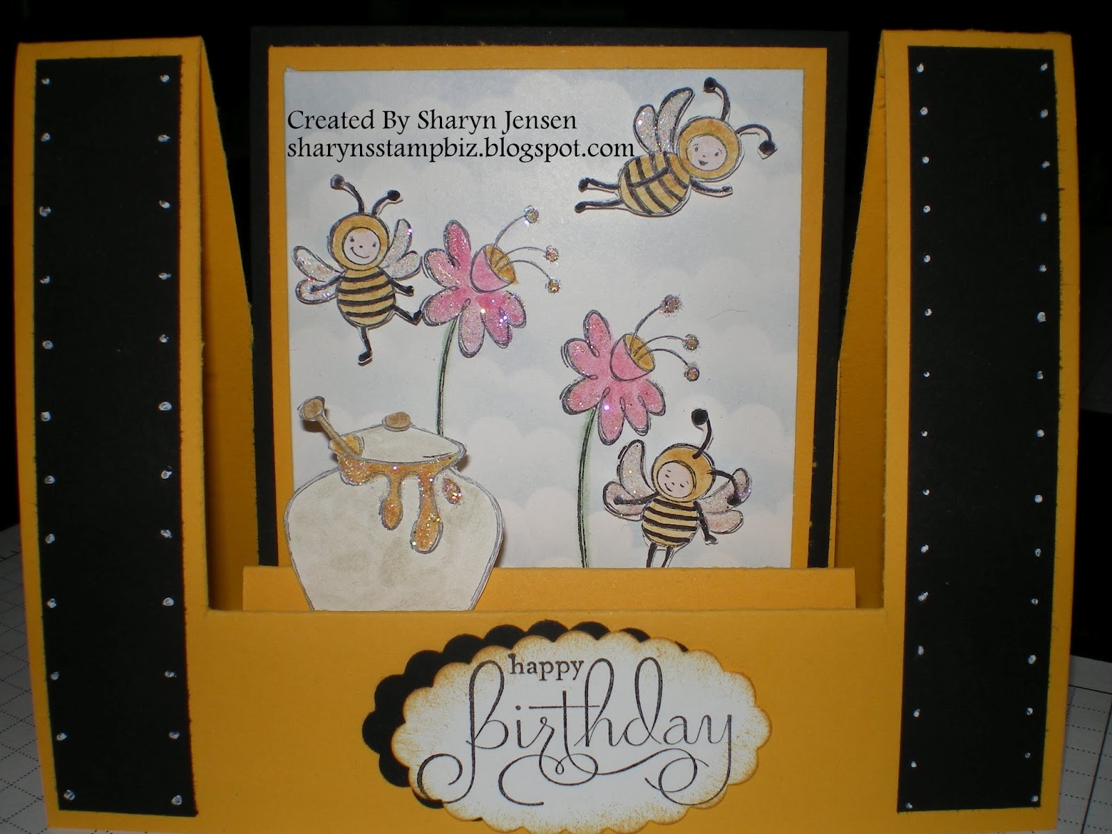 Sharyn's Stamp Biz: Bye Bye Bumble Bees