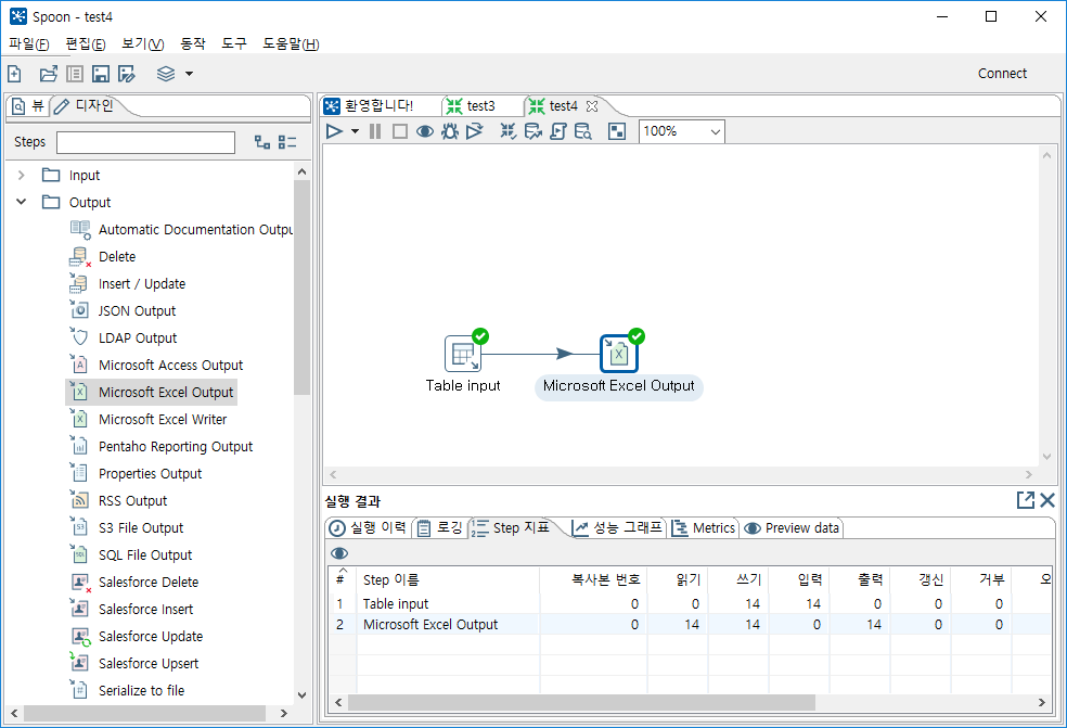 2. Pentaho Spoon 사용 2. Pentaho Spoon 사용