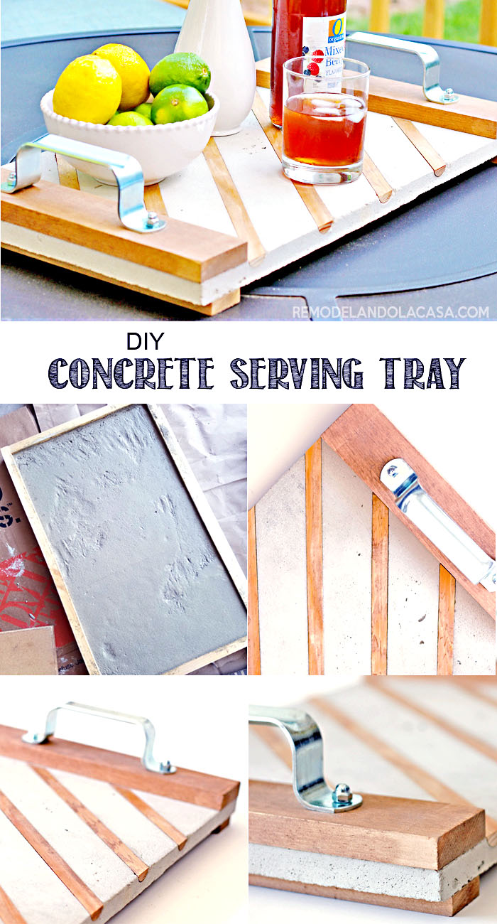 DIY - Concrete Serving Tray - Remodelando la Casa
